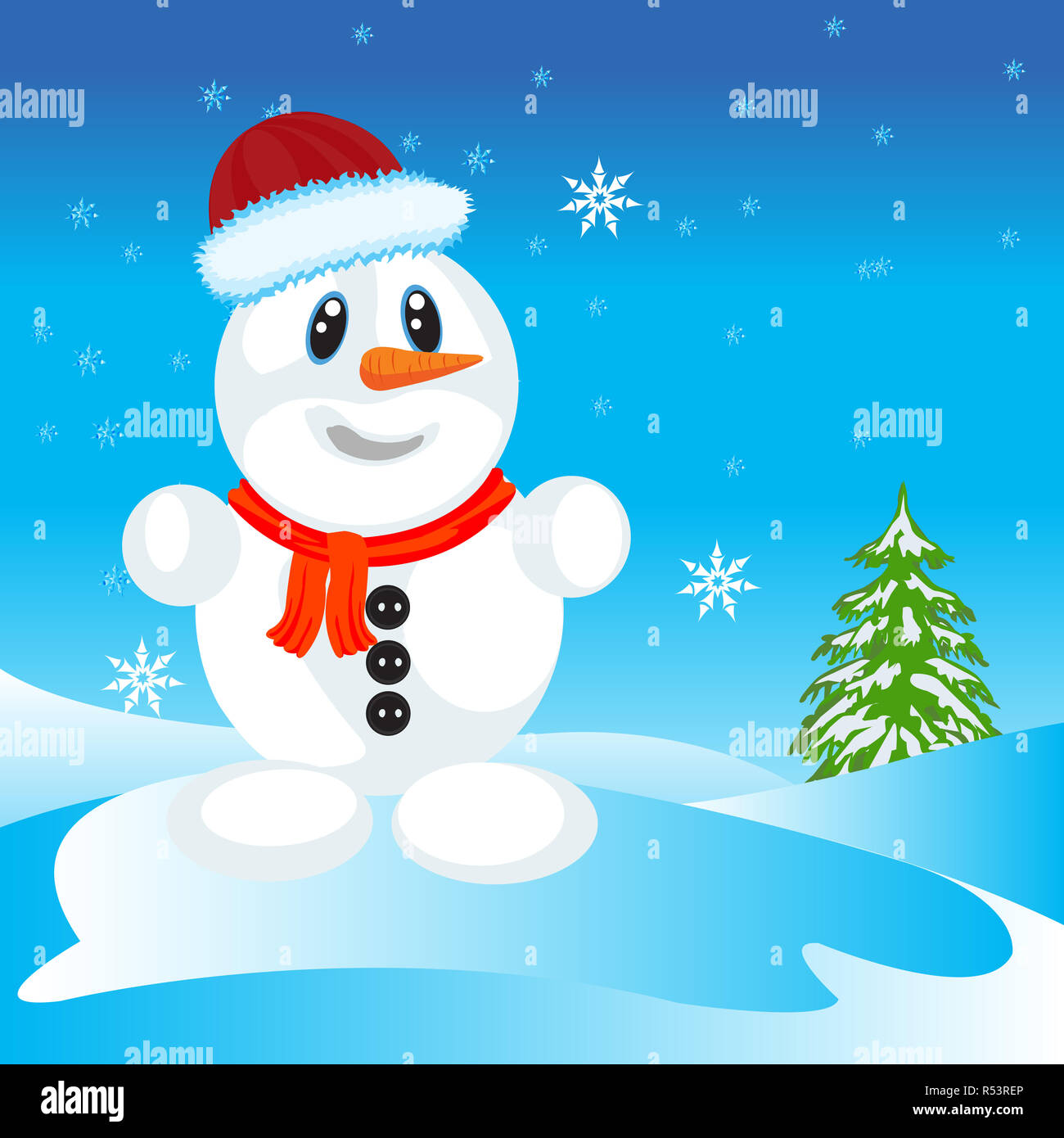 Snow person from snow Stock Photo - Alamy