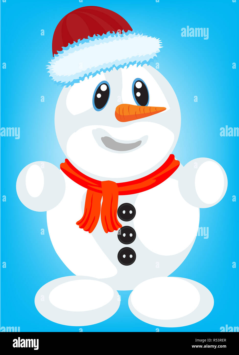Festive snow person Stock Photo - Alamy
