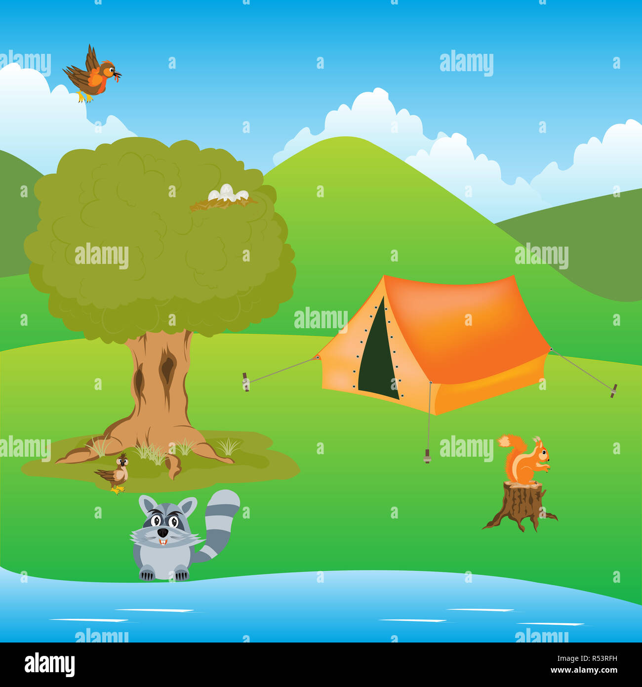 Rest on nature Stock Photo - Alamy