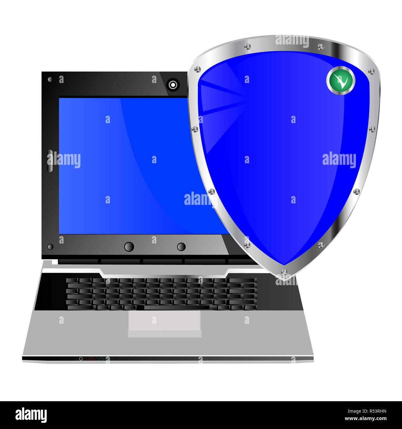 Data protection shield danger Cut Out Stock Images & Pictures - Alamy
