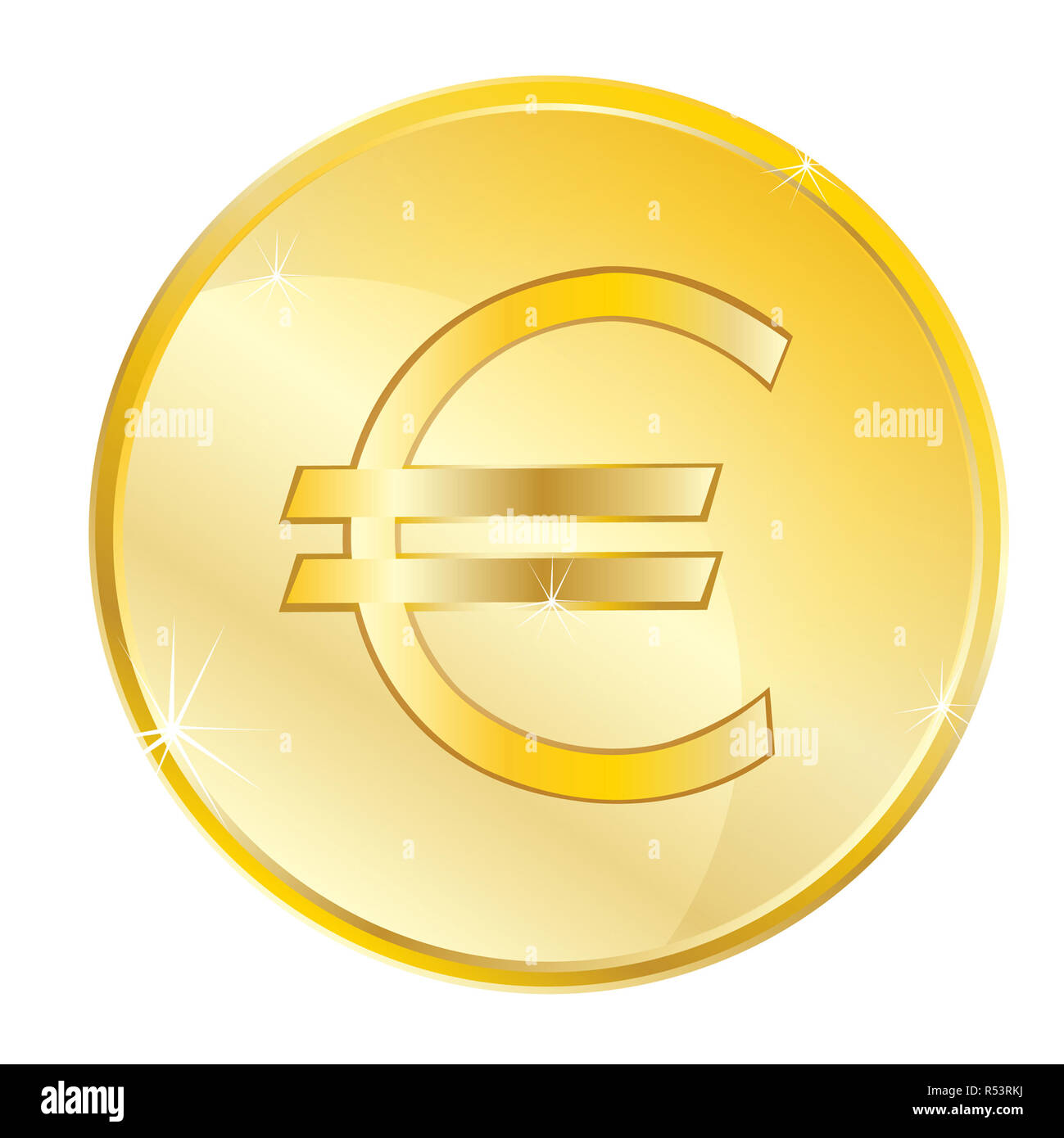 Coin on white background Stock Photo - Alamy