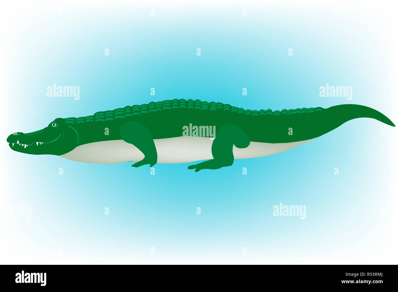 Illustration of the crocodile Stock Photo - Alamy
