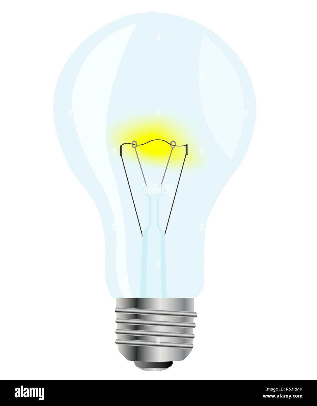 Simple glass light bulb Stock Photo - Alamy