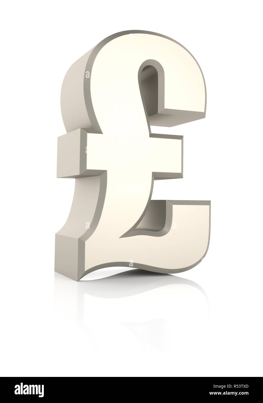 Pound Sign Ioslated on White Background Stock Photo - Alamy