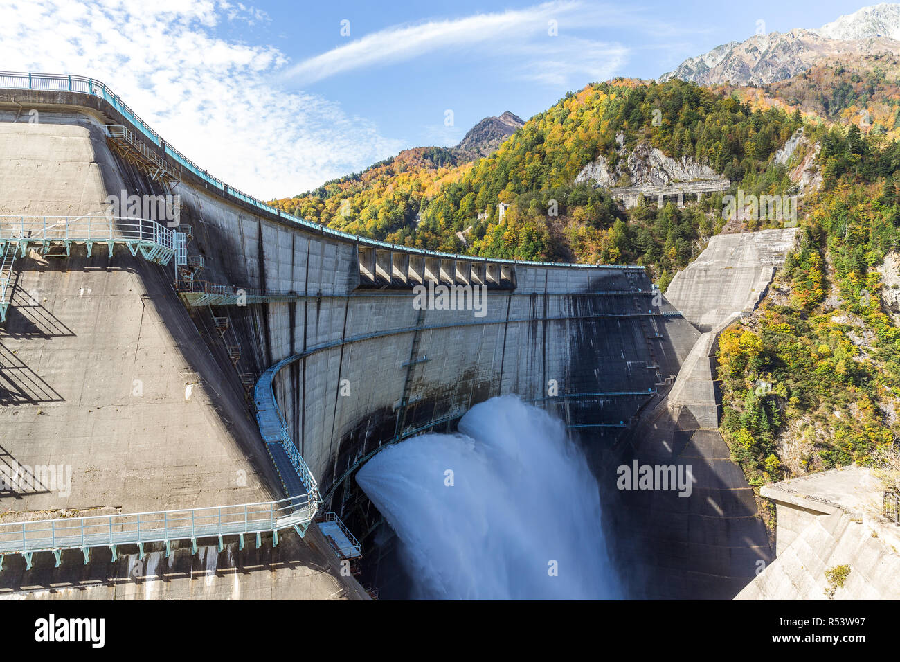 Japanese Kurobe Dam Stock Photo - Alamy