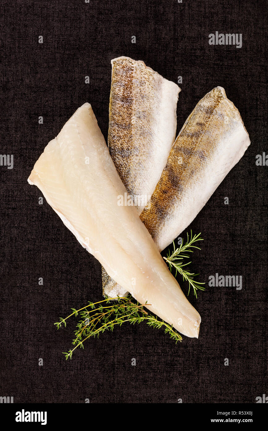 Fresh fish slices Stock Photo - Alamy