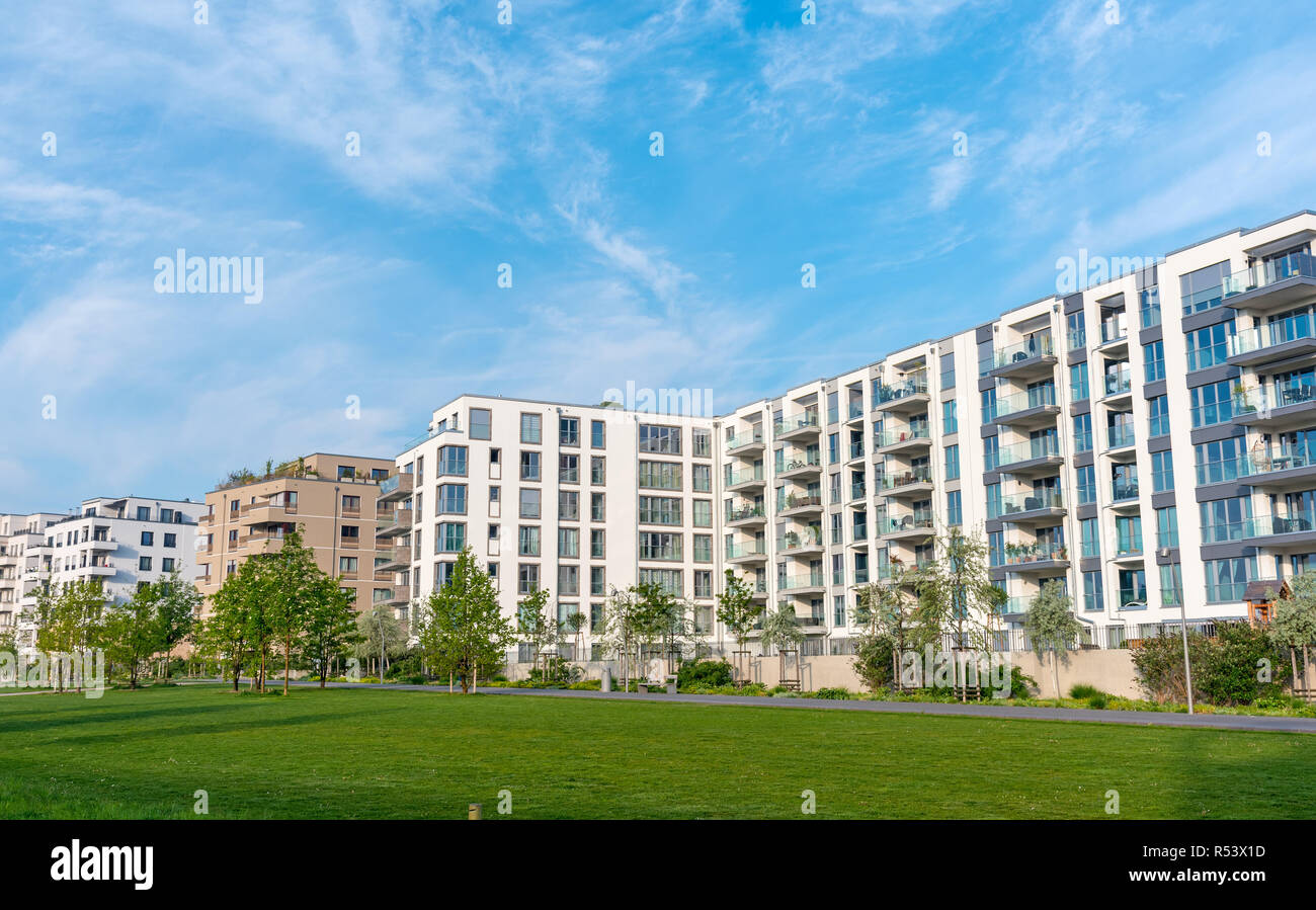 Modern houses apartments seen hi-res stock photography and images - Alamy