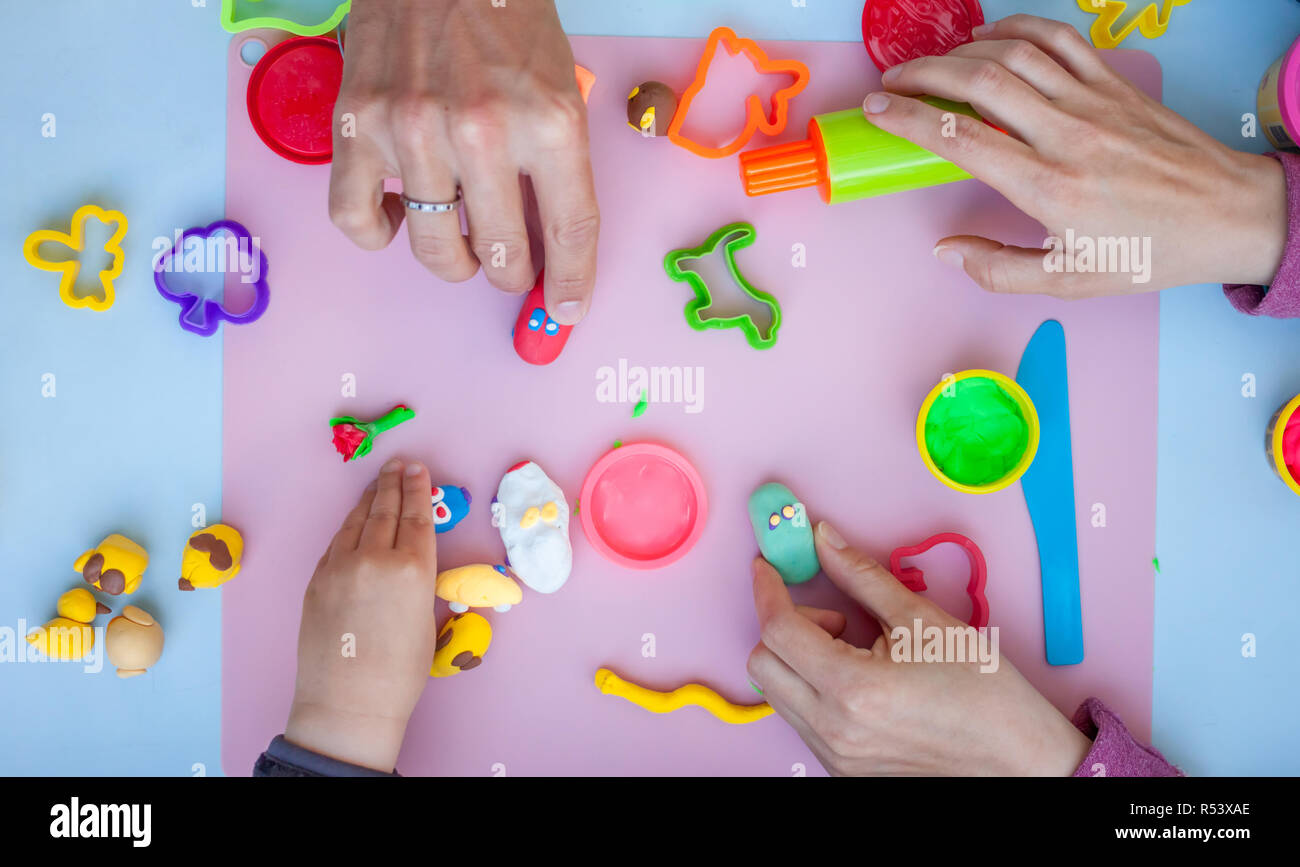 Children playing with hand made toys hi-res stock photography and ...