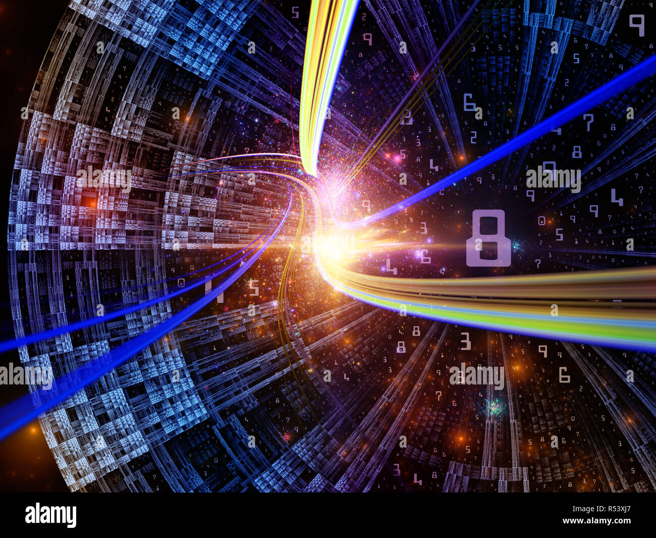 Visualization of Digital World Stock Photo - Alamy
