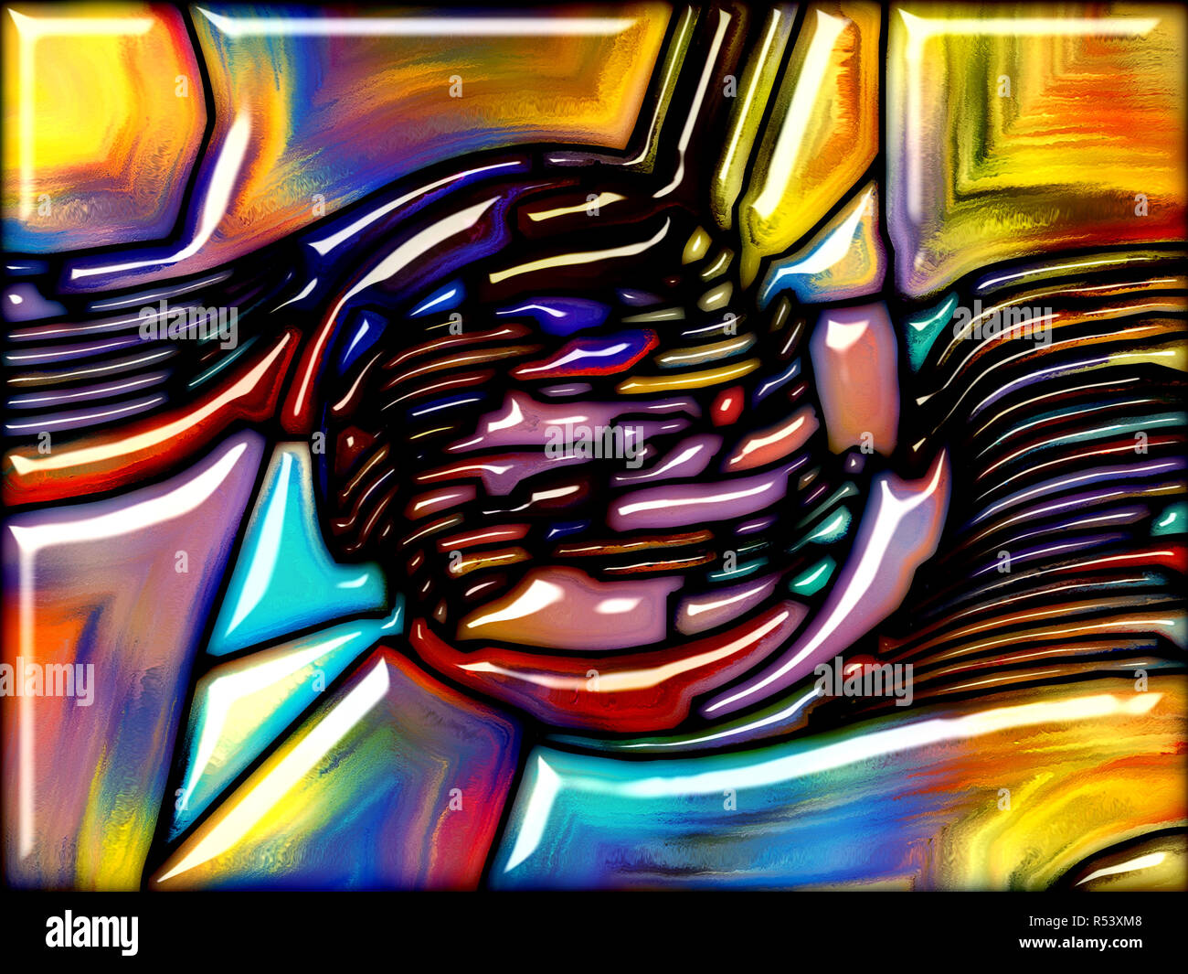 Dynamic stained glass window hi-res stock photography and images - Alamy