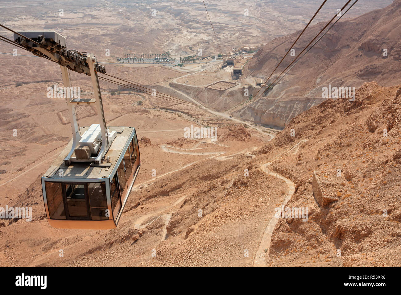 Masada cableway - Israel Stock Photo - Alamy