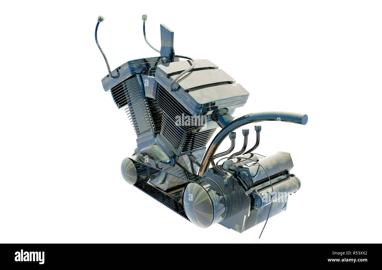 internal combustion engine isolated Stock Photo - Alamy