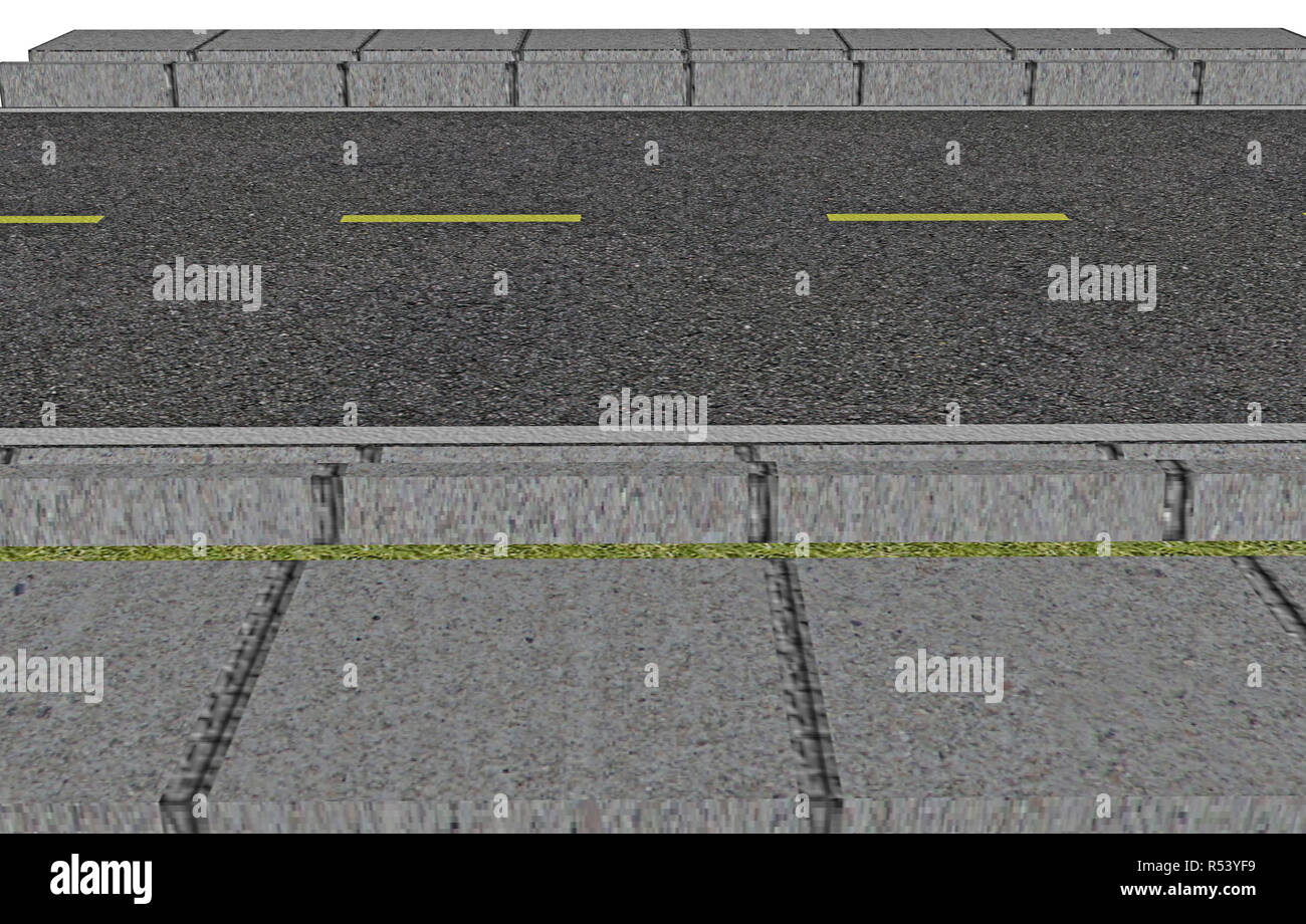 road with road markings Stock Photo - Alamy