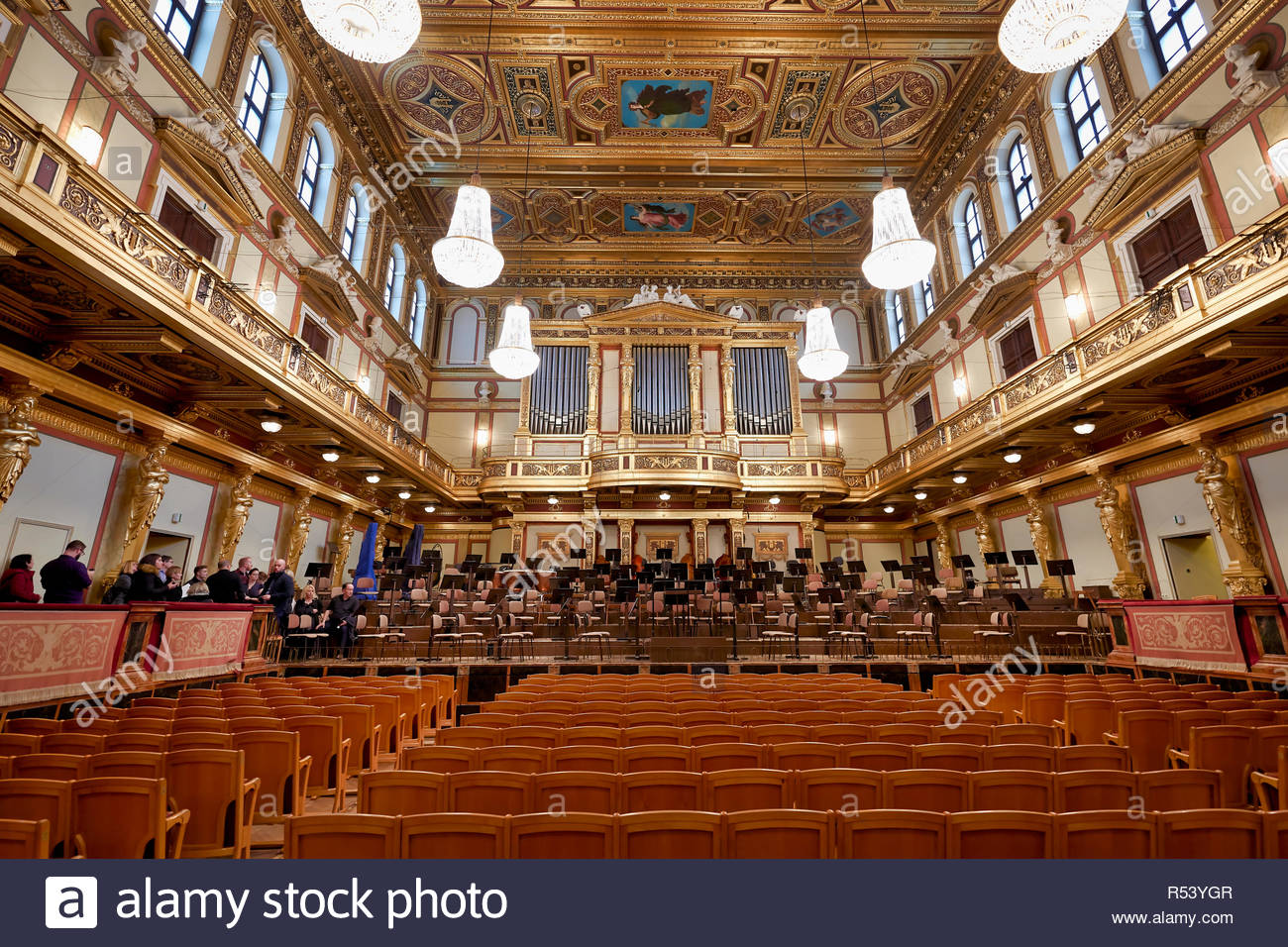 Musikverein Concert Hall Vienna Stock Photos & Musikverein Concert Hall ...