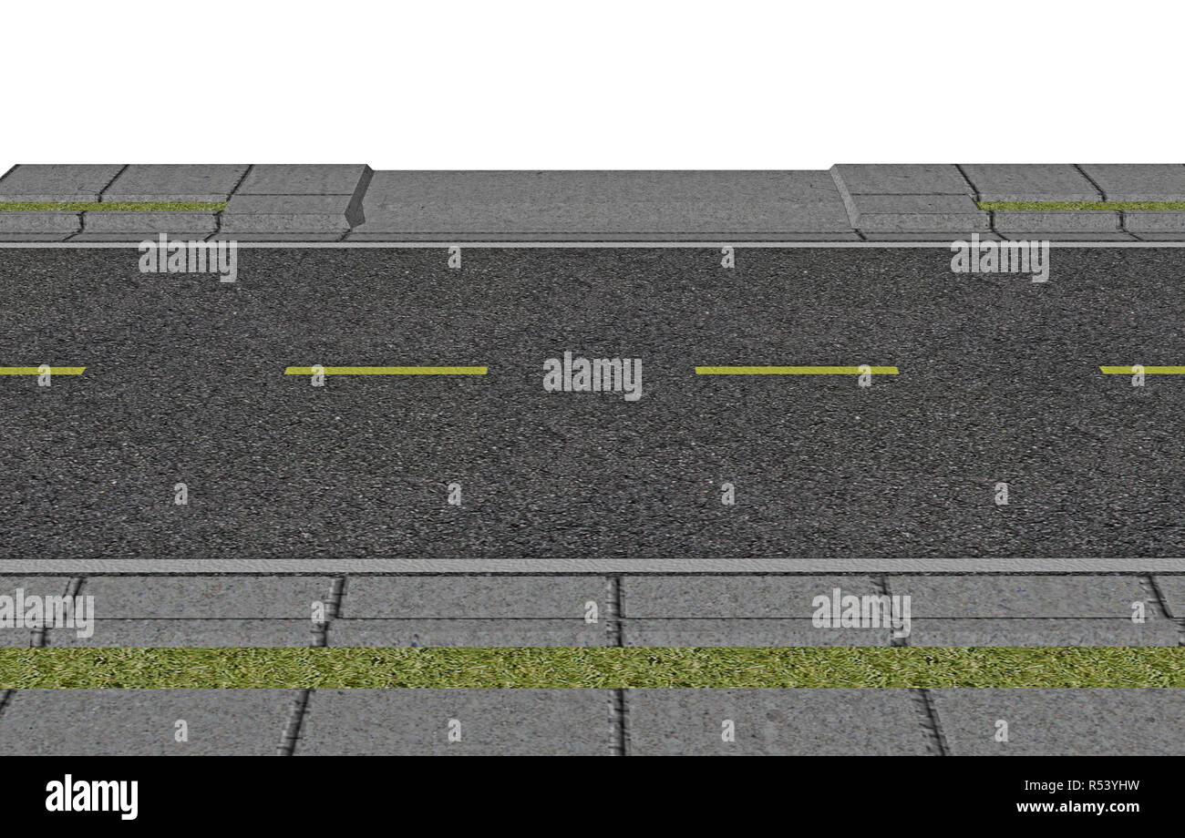 road with road markings Stock Photo - Alamy