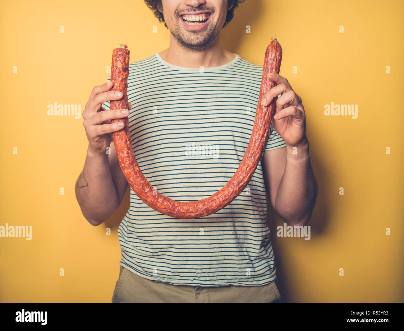 Processed meat man hi-res stock photography and images - Alamy