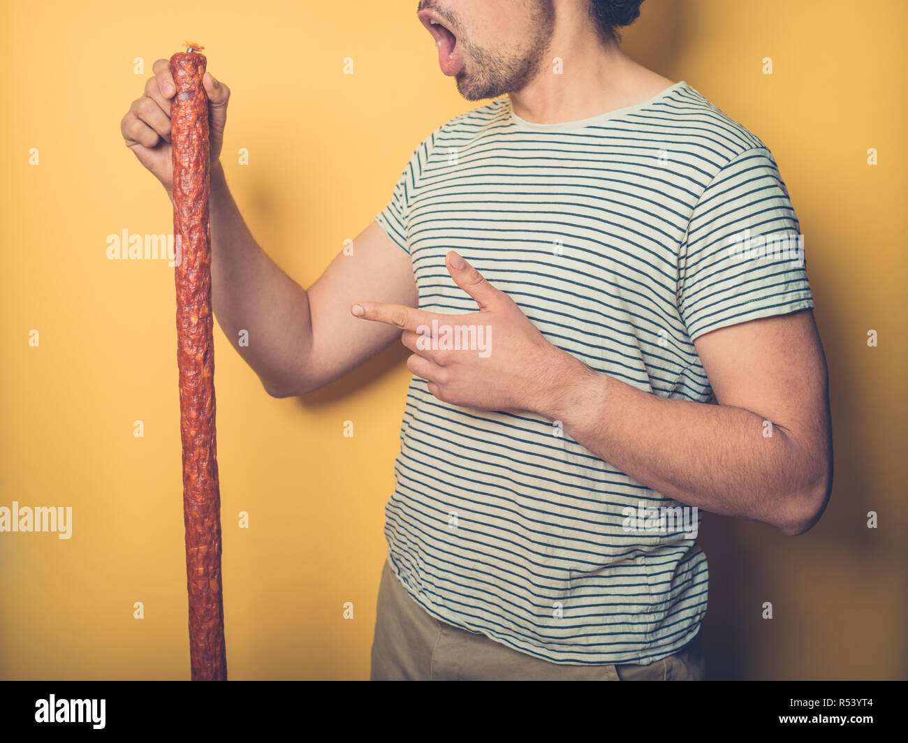 Processed meat man hi-res stock photography and images - Alamy
