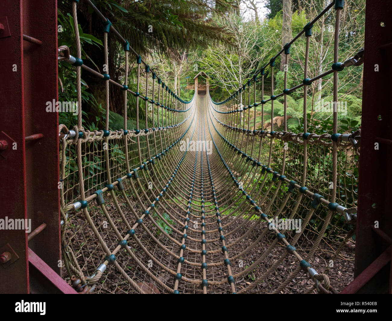 The Burma Rope Bridge, The Lost Gardens of Heligan, St Austell ...