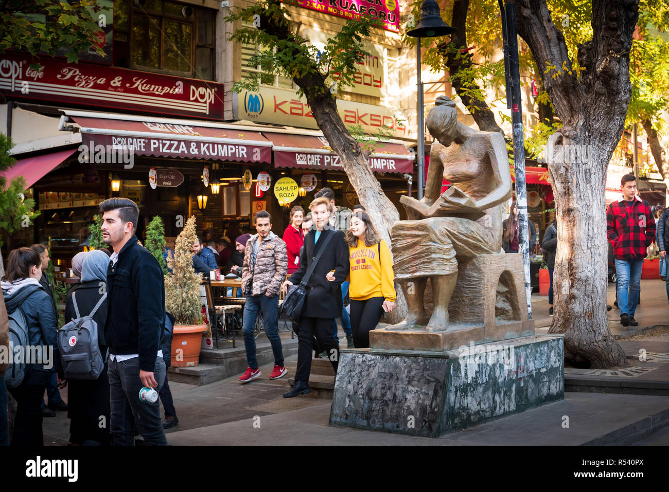Ankara/Turkey-November 24 2018: "Human rights monument" on Kizilay ...