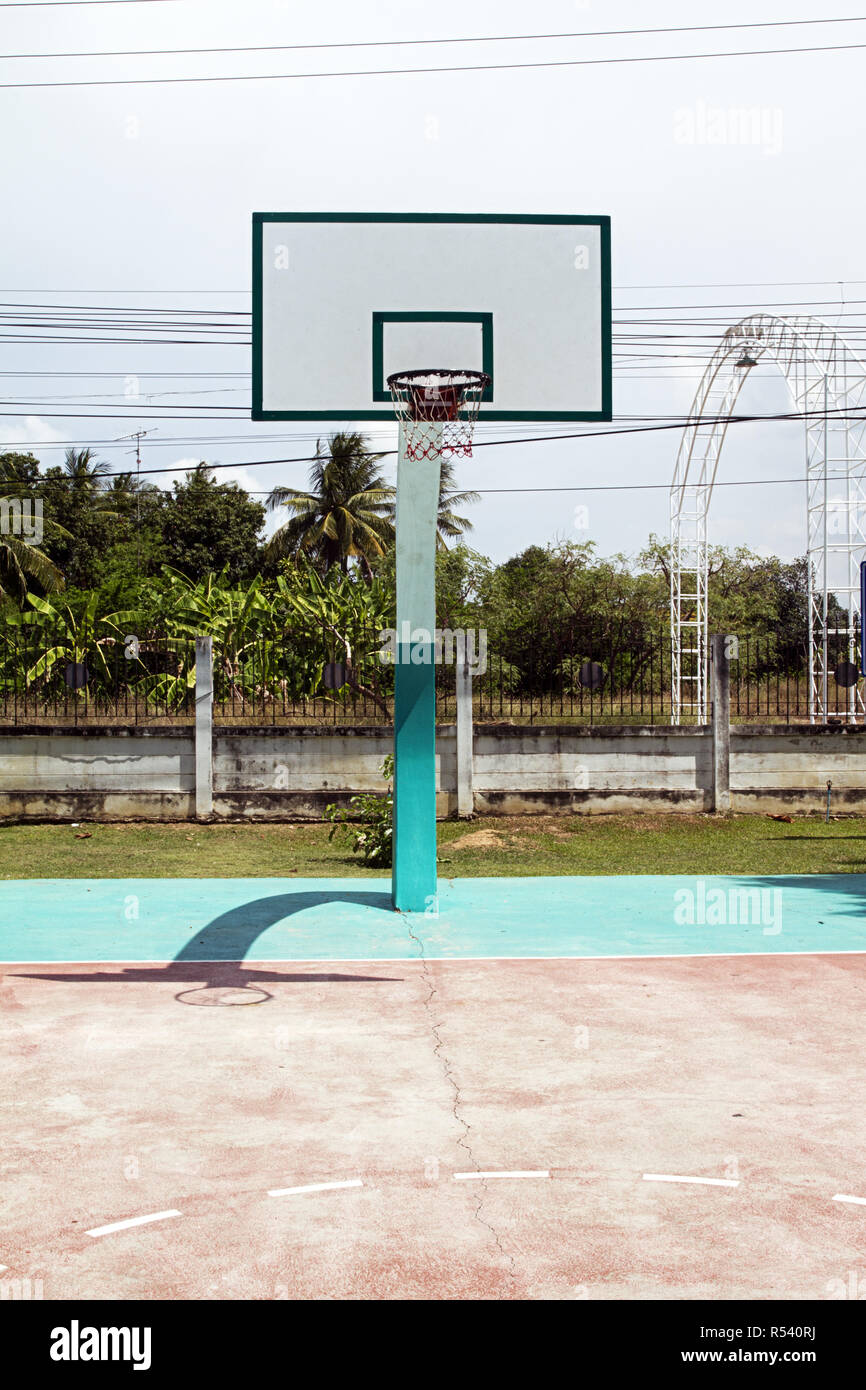 basket basketball net board hoop court Stock Photo - Alamy