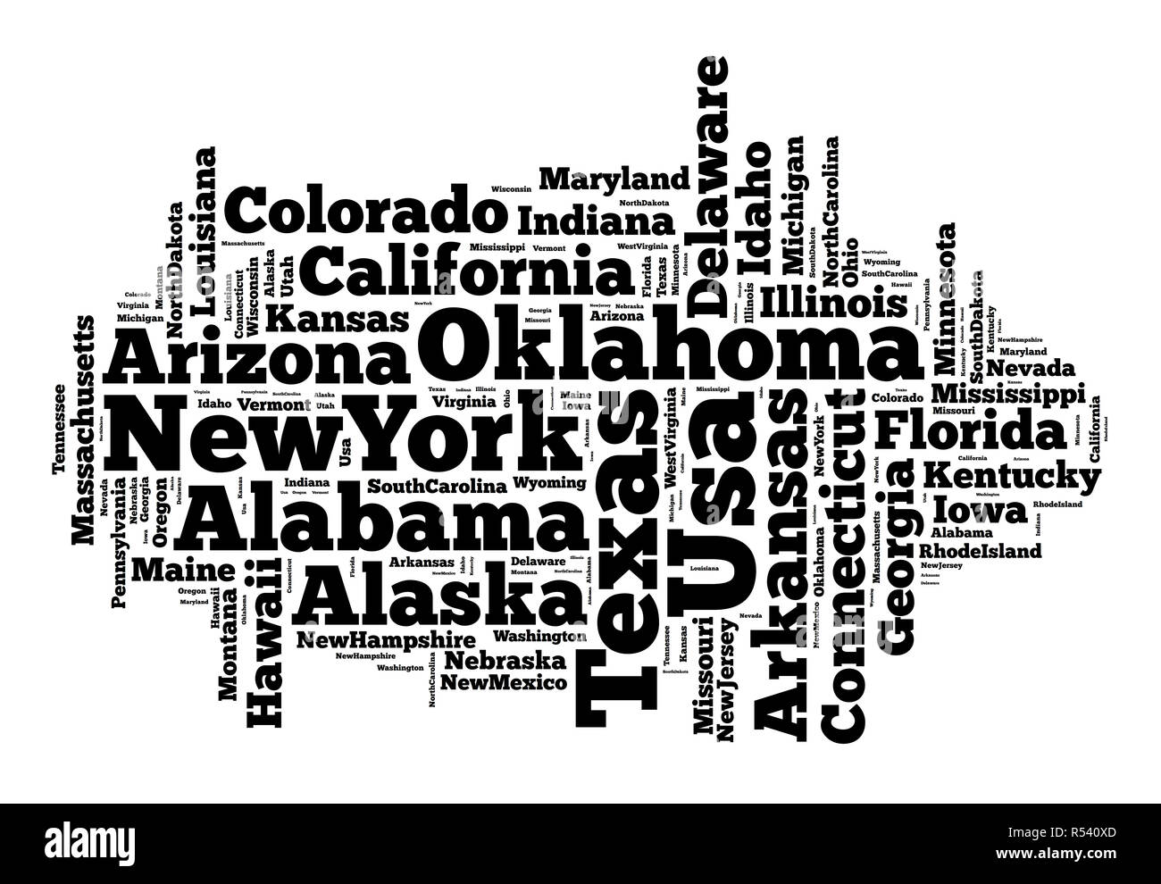 States of the United States Stock Photo - Alamy