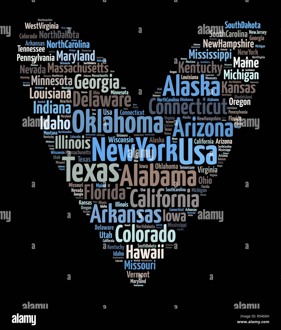 States of the United States Stock Photo - Alamy