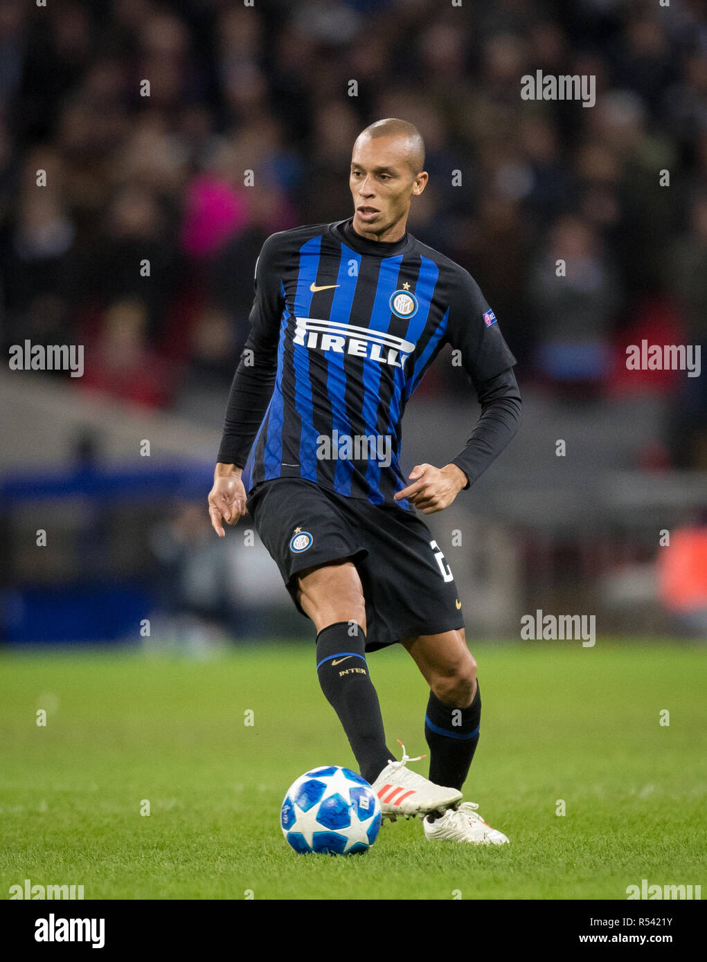 London, UK. 28th November, 2018. Miranda of Internazionale (Inter Milan ...