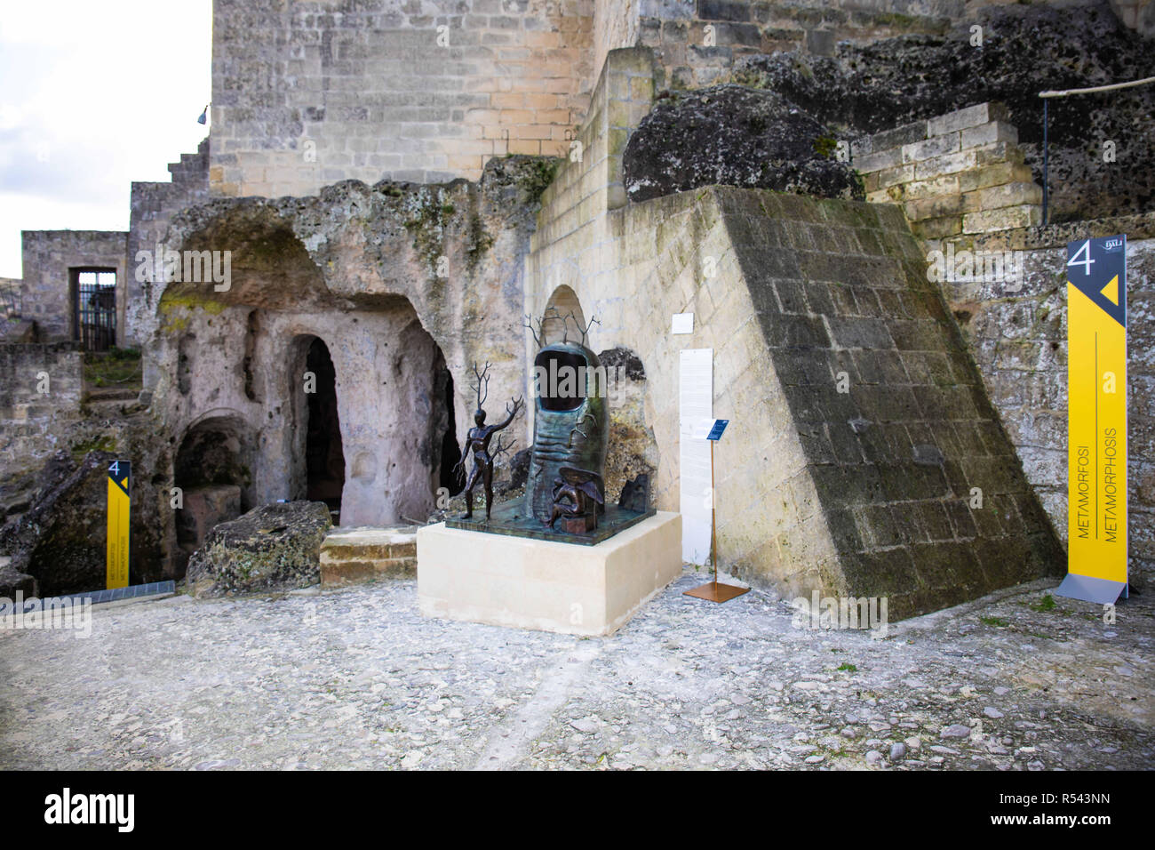 Matera, MT, Italy. 29th Nov, 2019. View of various art works on display ...