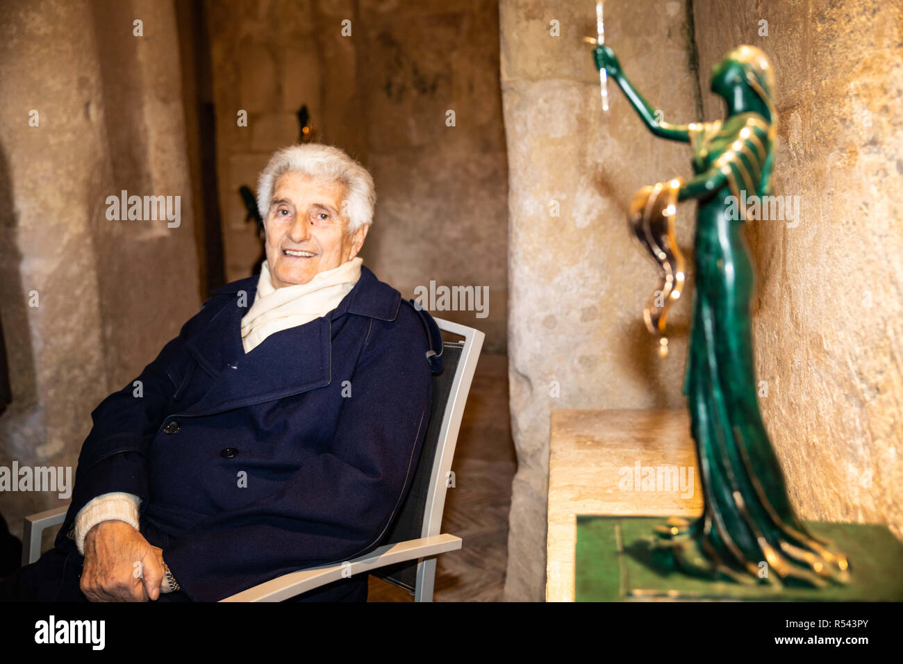 Matera, MT, Italy. 29th Nov, 2019. Beniamino Levi, president of DalÃ¬ ...