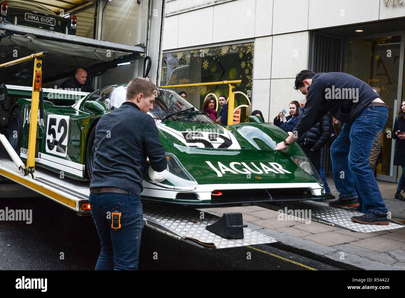 London, UK. 29th November 2018: A 1985 TWR Jaguar XJR-6 world enduance ...