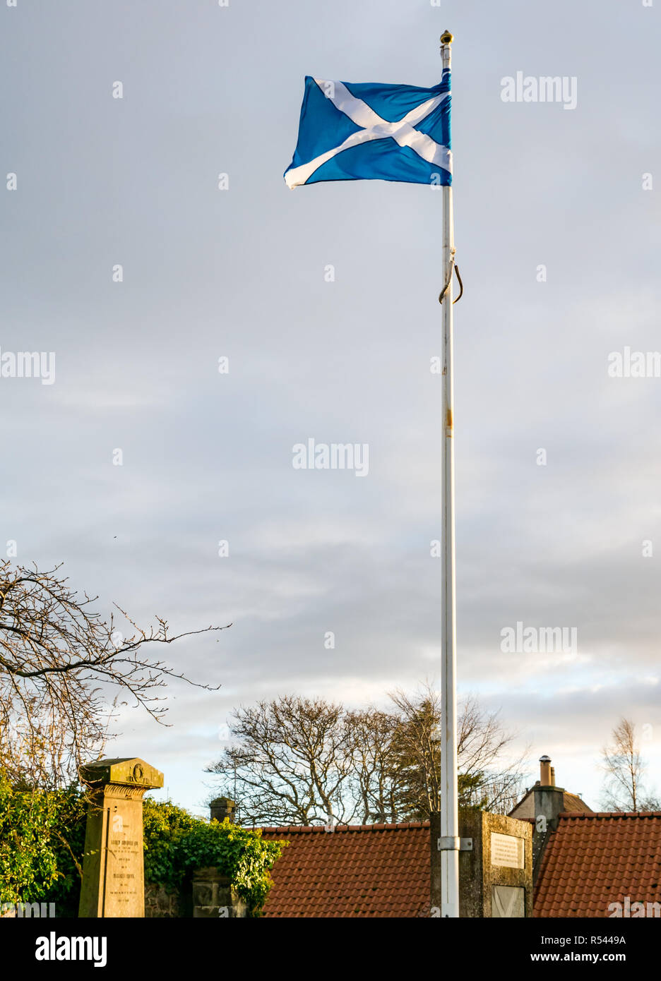 Saltire scottish flag white st hi-res stock photography and images - Alamy