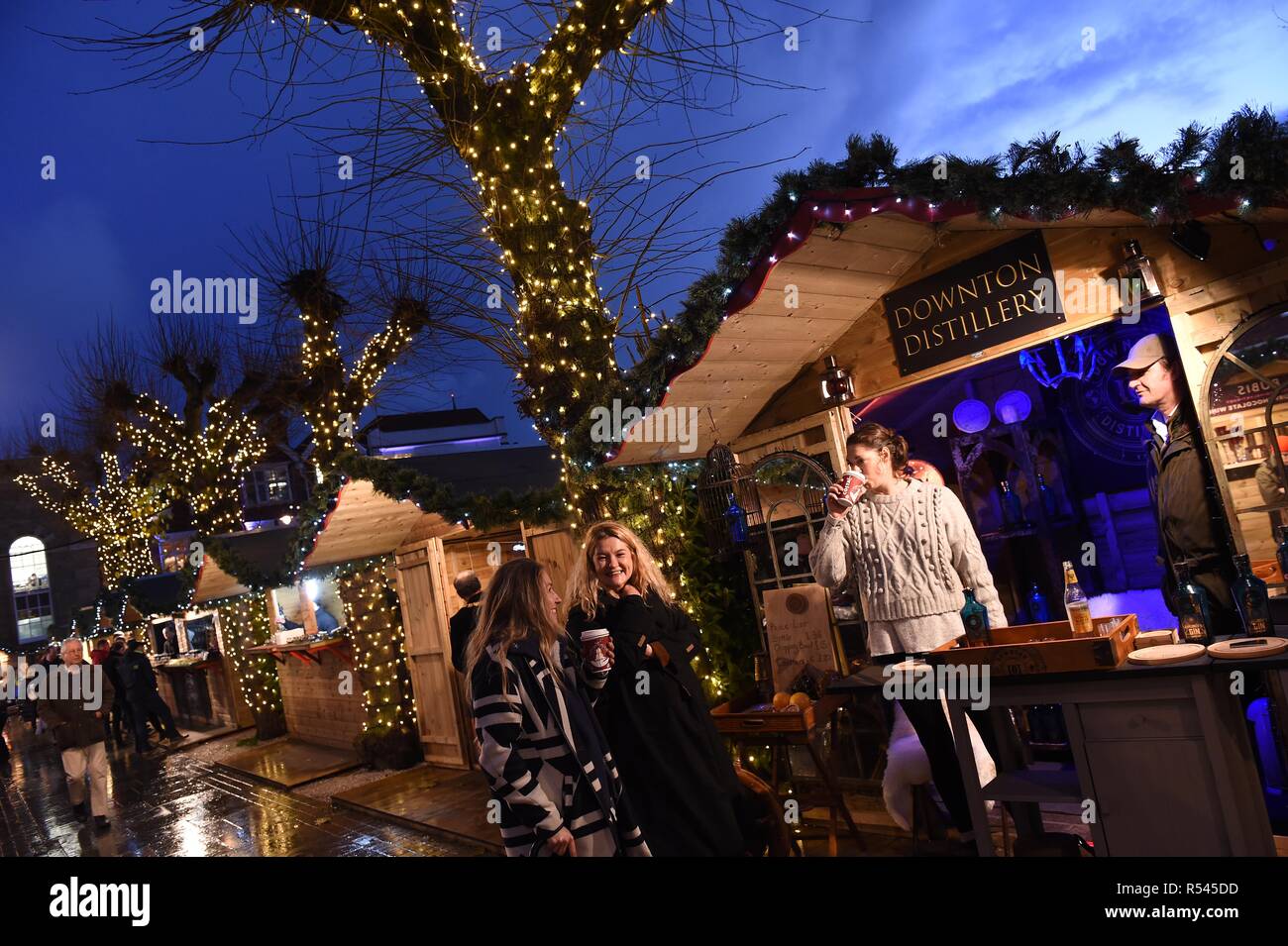Salisbury Christmas Market, UK. 29th Nov 2018. Opening night of ...