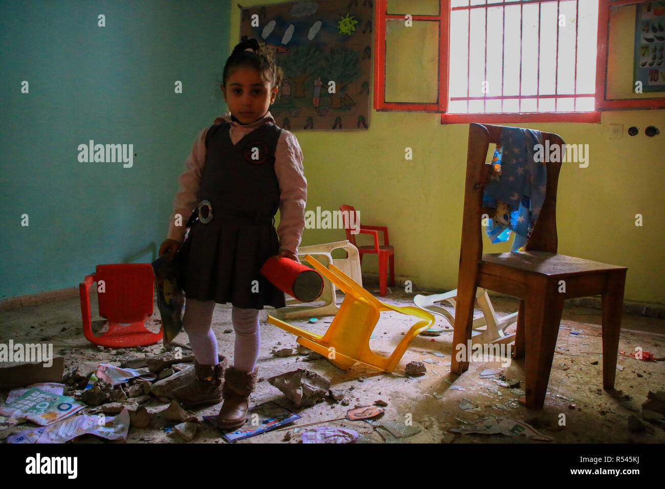 November 29, 2018 - The Cairo kindergarten in Gaza City organizes a ...