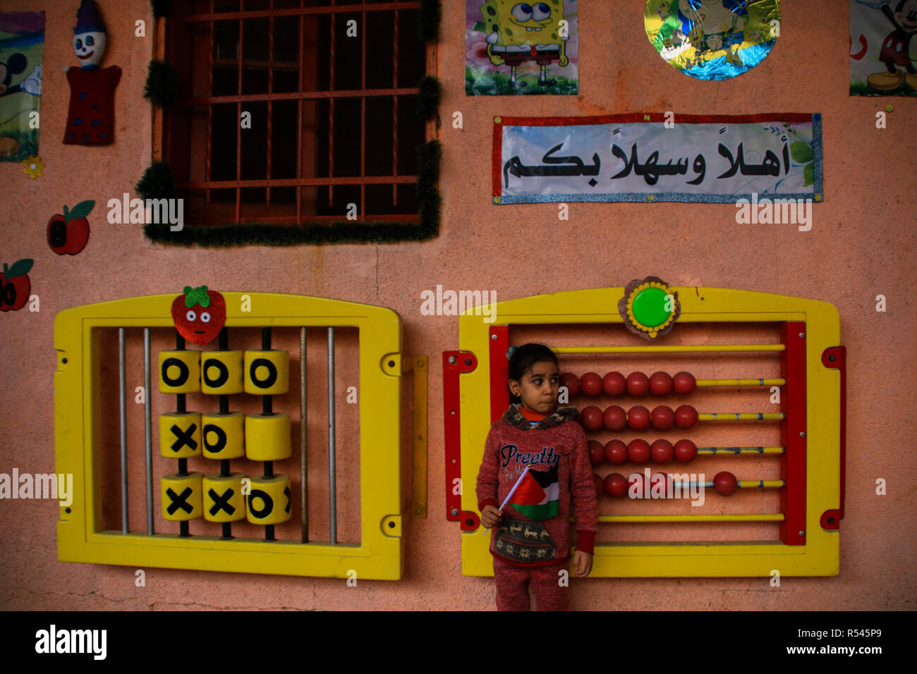 November 29, 2018 - The Cairo kindergarten in Gaza City organizes a ...