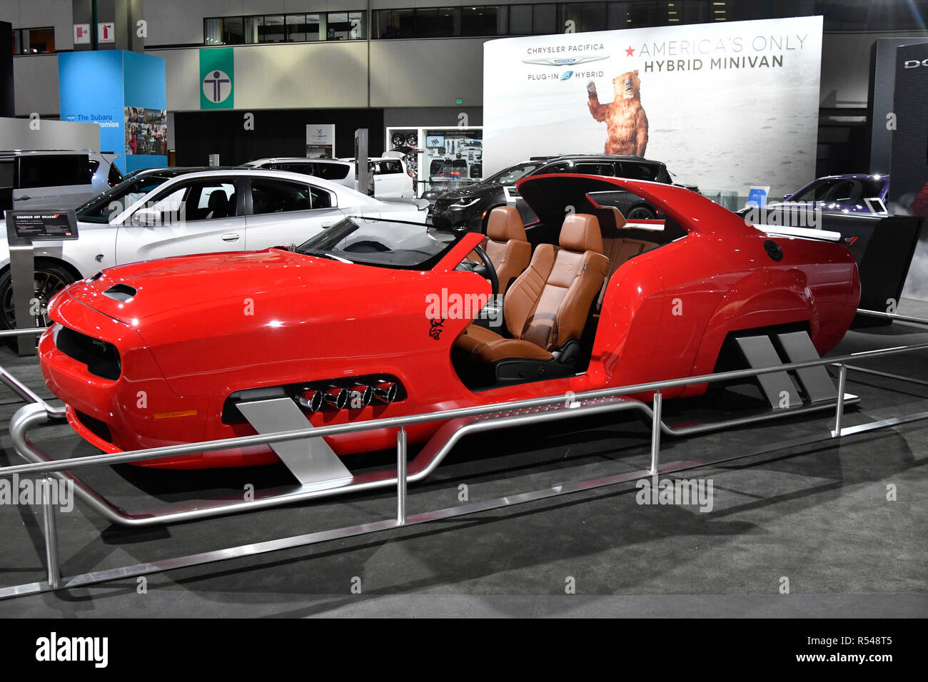 Dodge shows off Santa's new sleigh ride a Dodge Challenger SRT thats ...