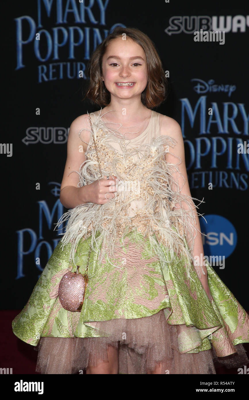 Hollywood, Ca. 29th Nov, 2018. Pixie Davies at the World Premiere of ...