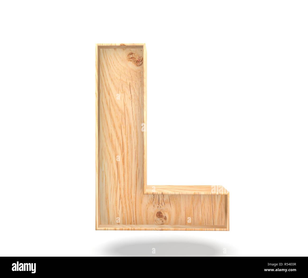 3D decorative wooden Alphabet, capital letter L Stock Photo - Alamy