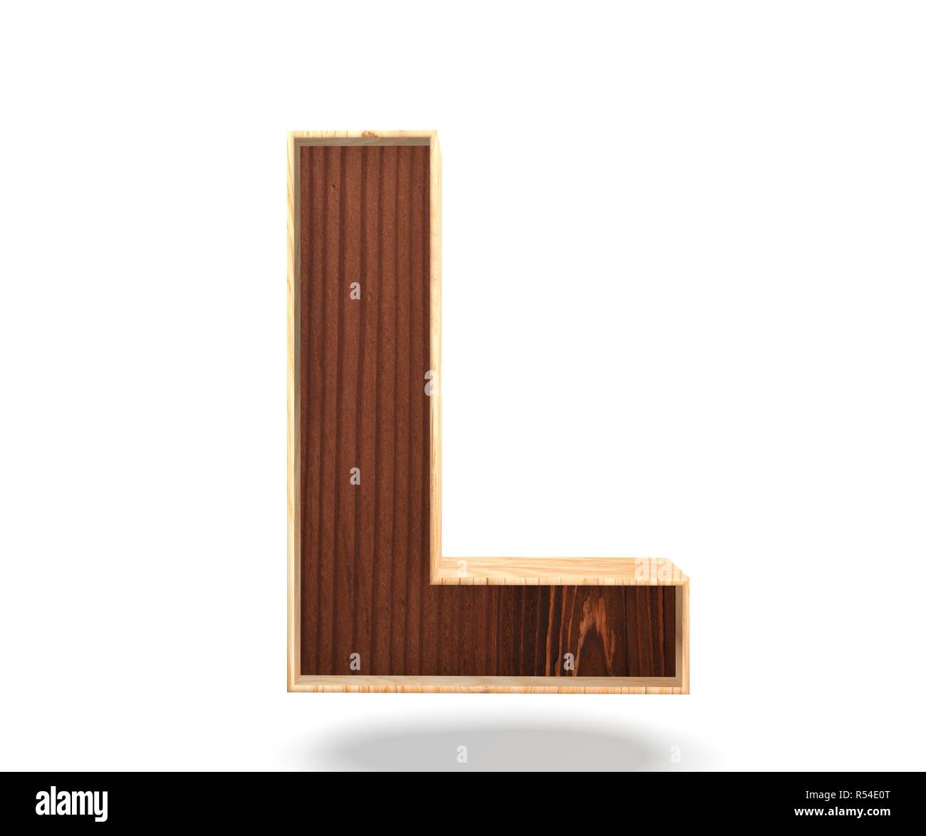 3D decorative wooden Alphabet, capital letter L Stock Photo - Alamy