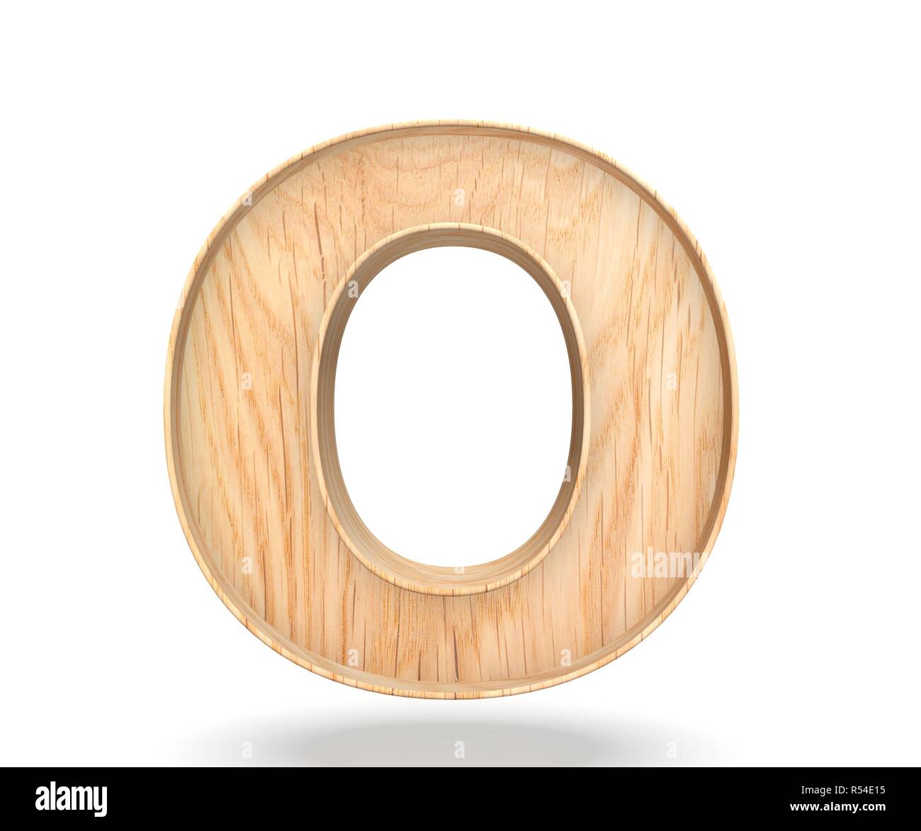 3D decorative wooden Alphabet, capital letter O Stock Photo - Alamy
