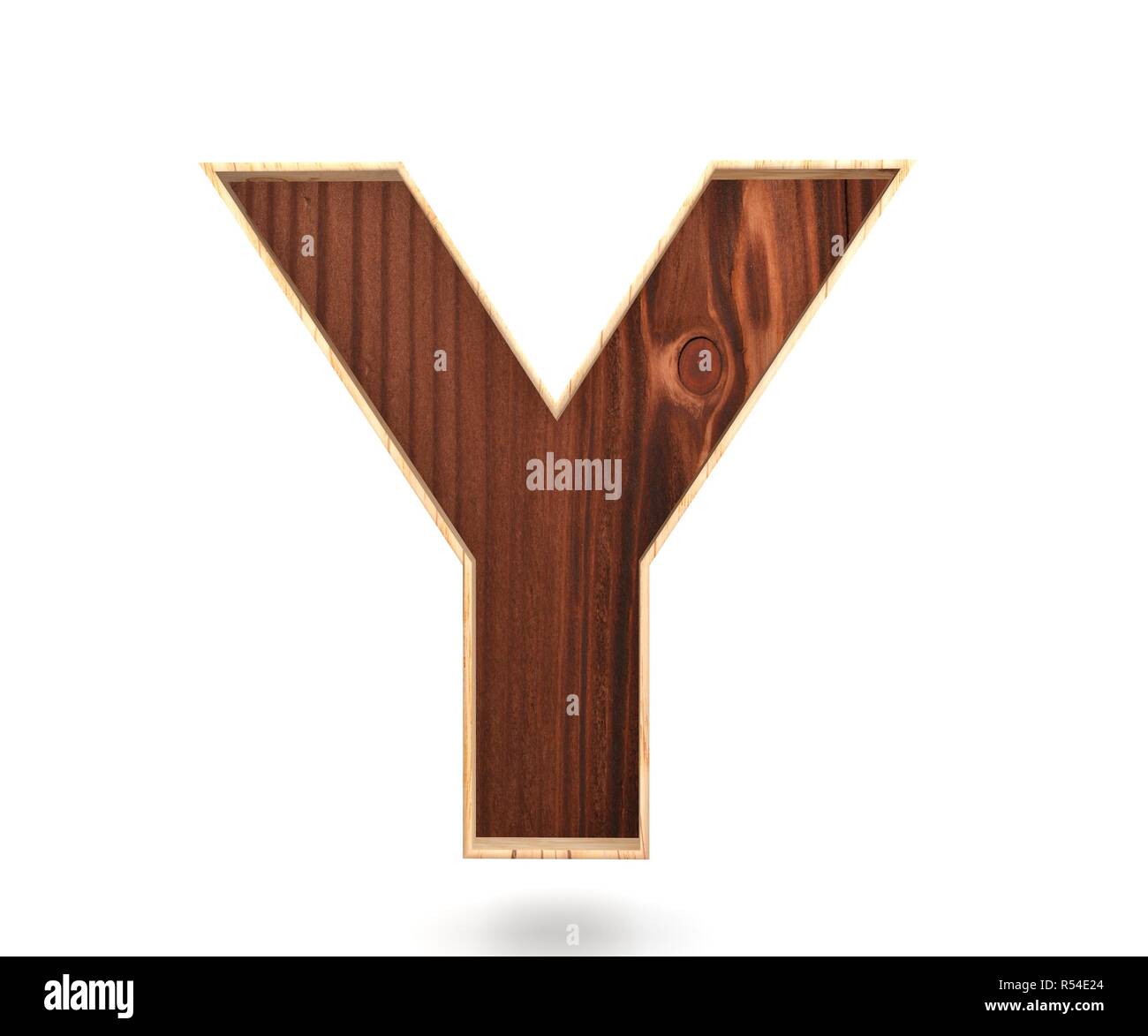 3D decorative wooden Alphabet, capital letter Y Stock Photo - Alamy