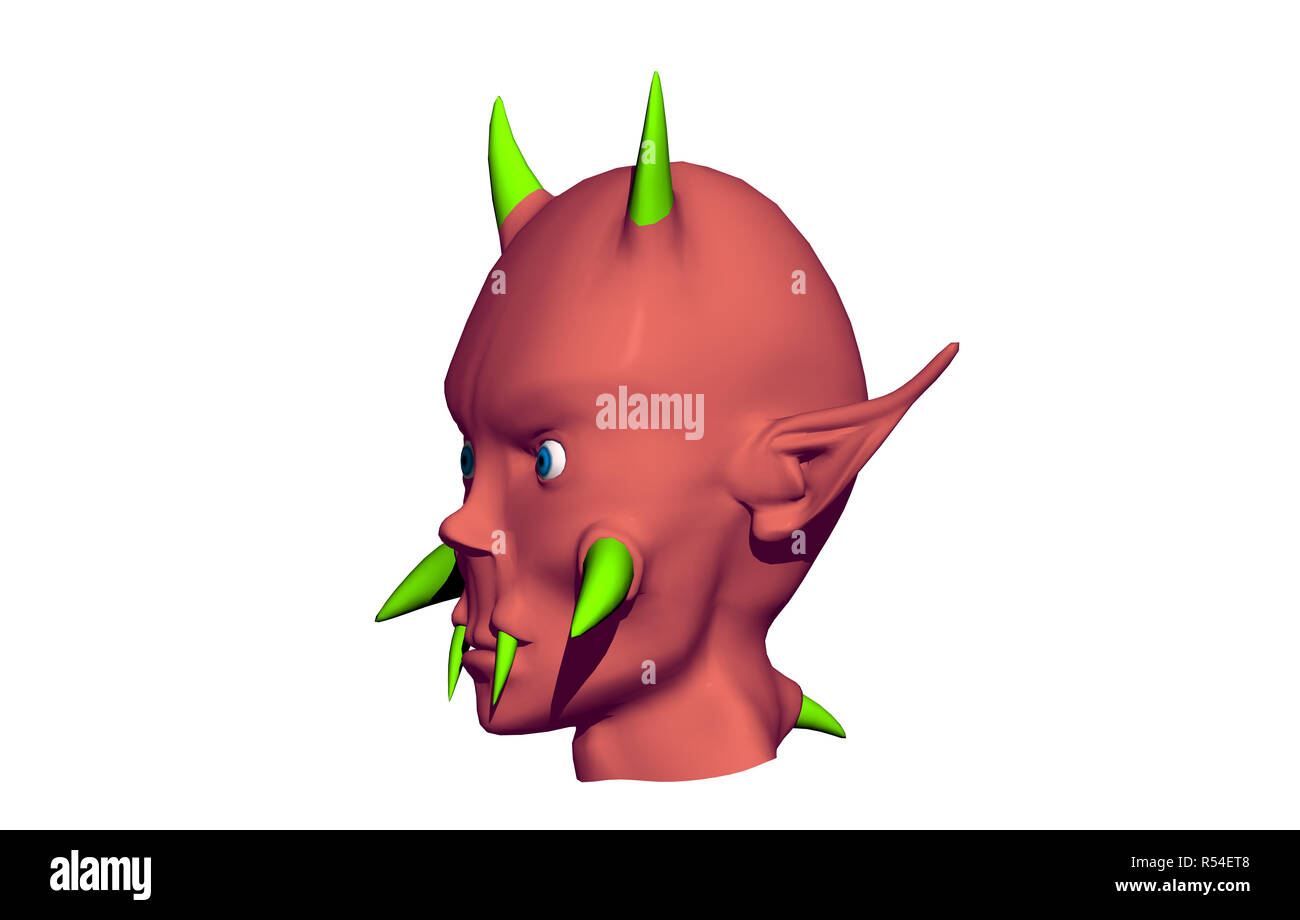 monster head released Stock Photo - Alamy