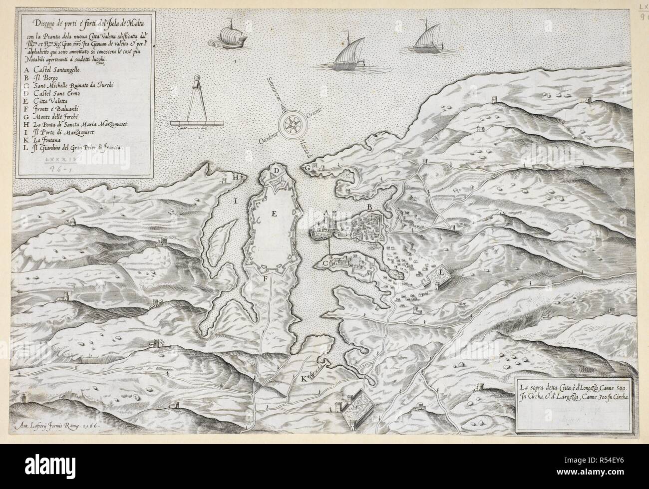 A view of the ports on the Island of Malta. Li porti dell' Isola di ...