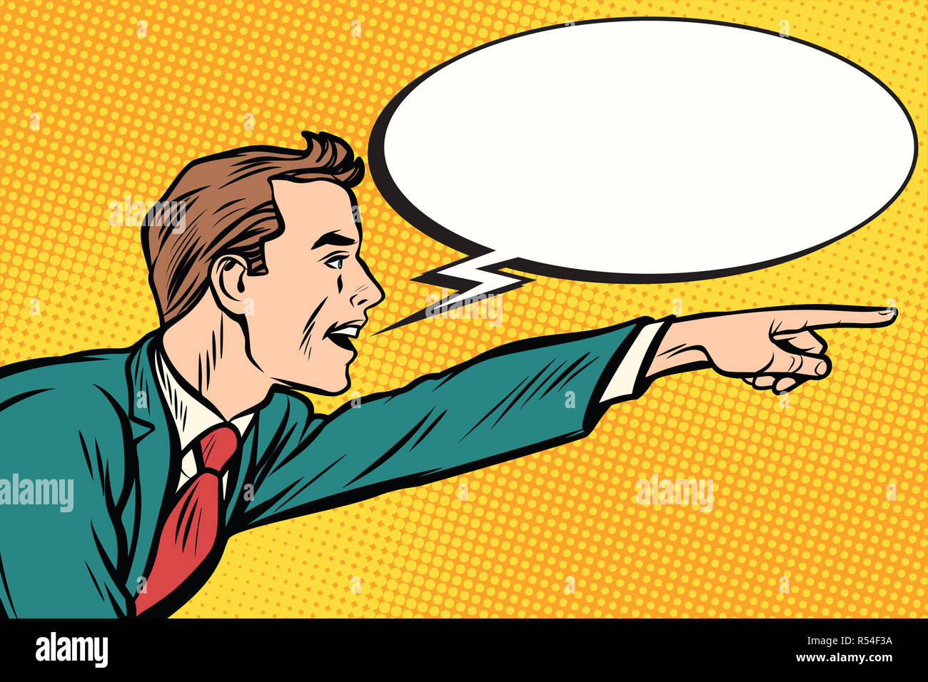 Leader comic book style hi-res stock photography and images - Alamy