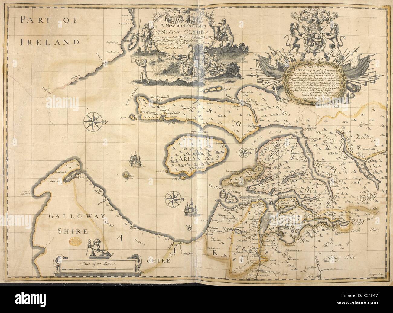 Clyde map hi-res stock photography and images - Alamy