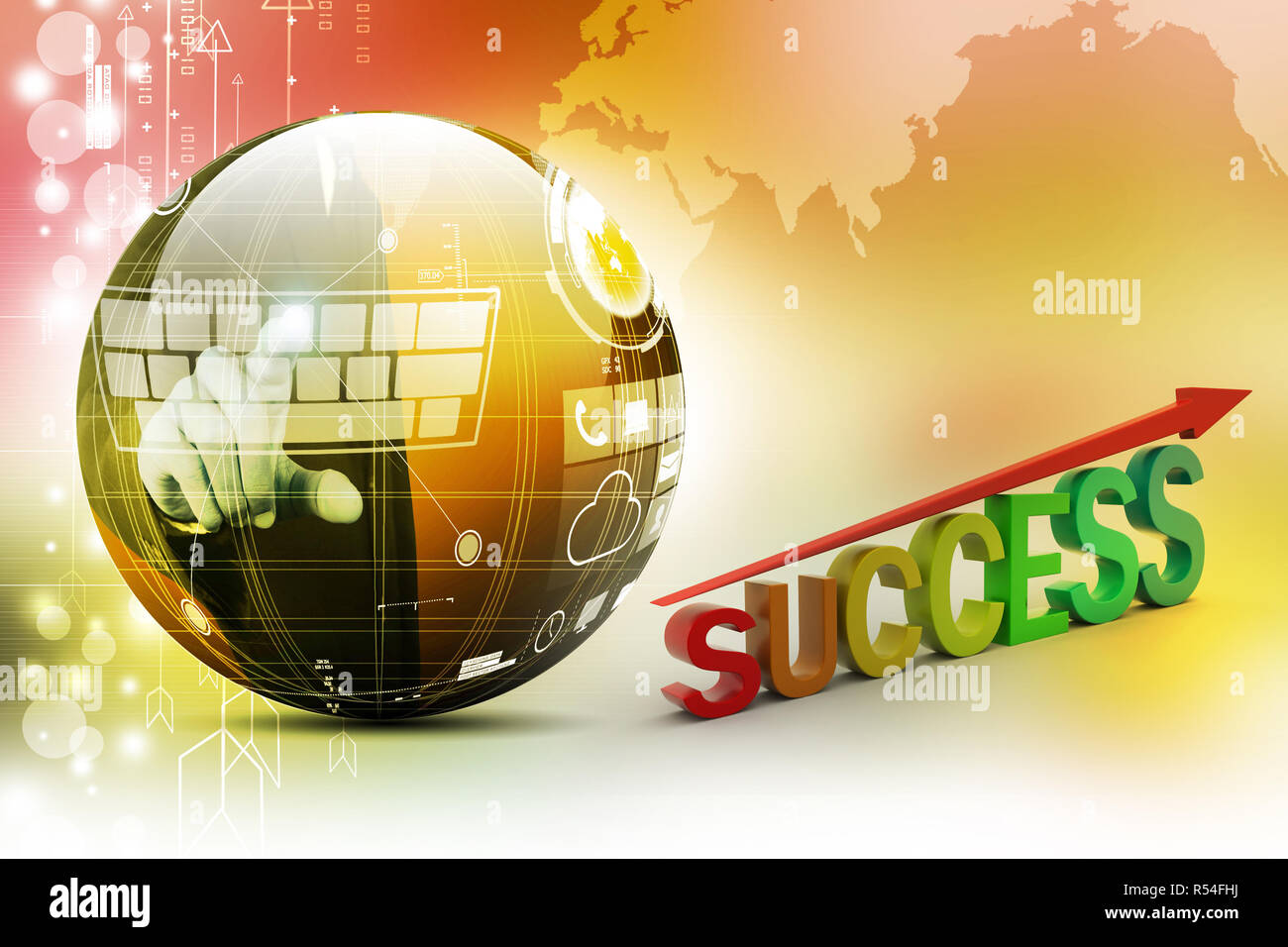 Business success graph Stock Photo - Alamy