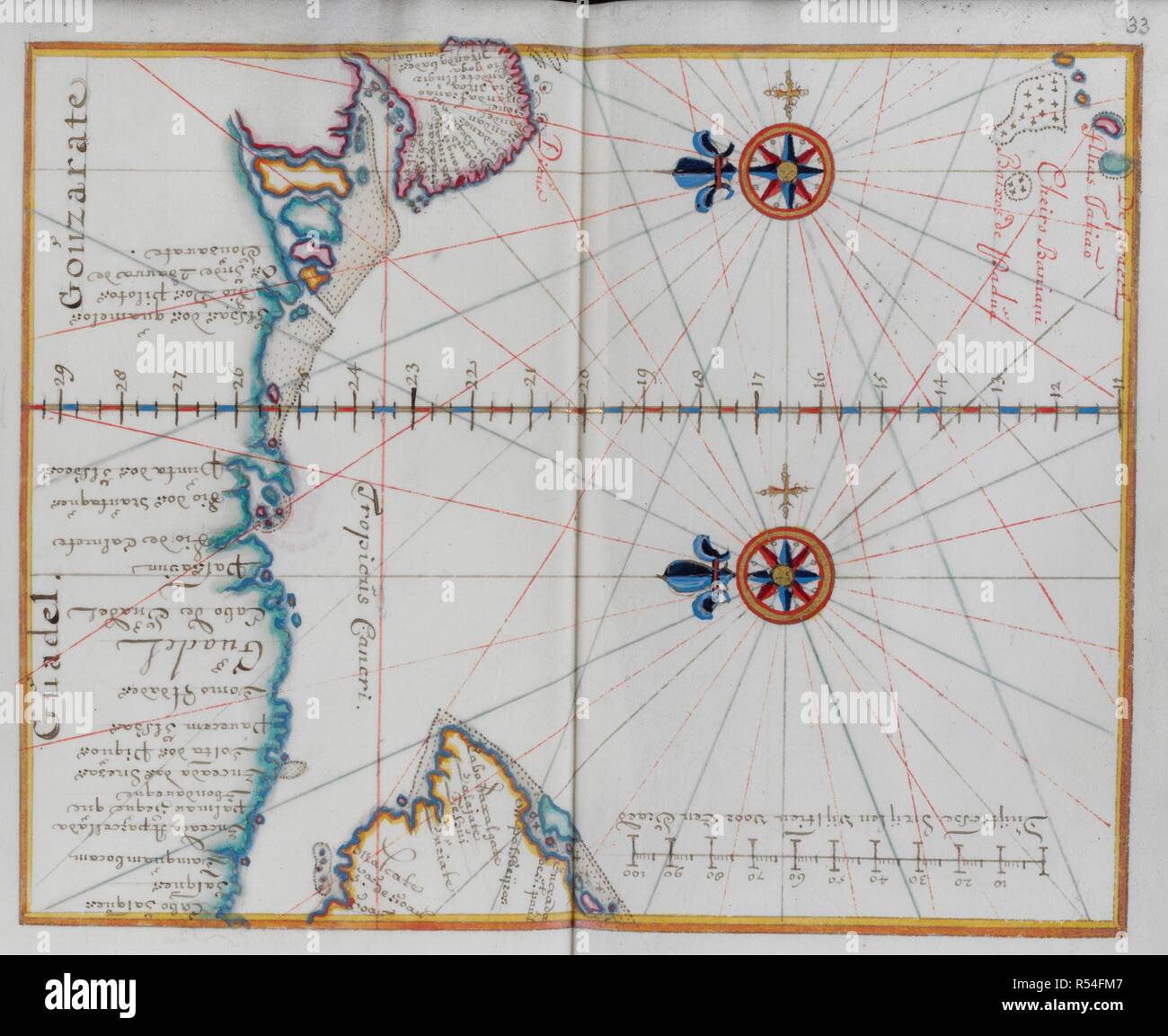 Dutch portolano, containing forty nine coloured maps and views hi-res ...