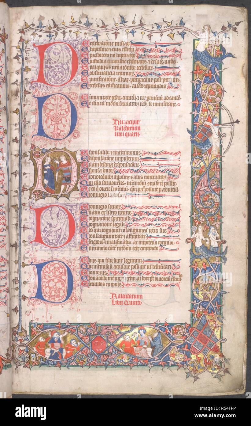 Table of contents. Smithfield Decretals [Decretals of Gregory IX ...