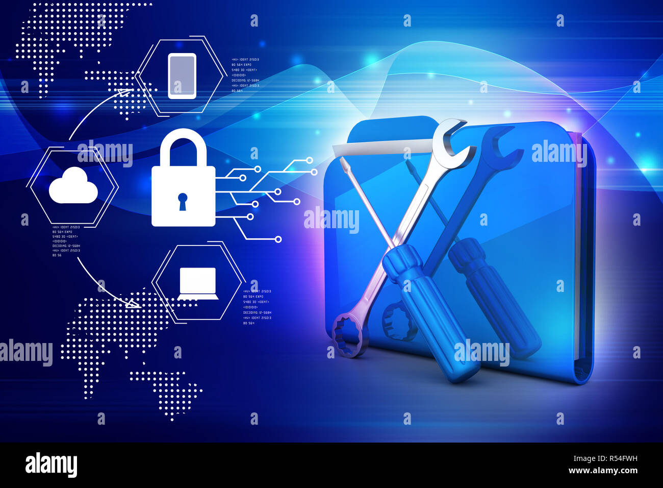 Computer technical service concept Stock Photo - Alamy