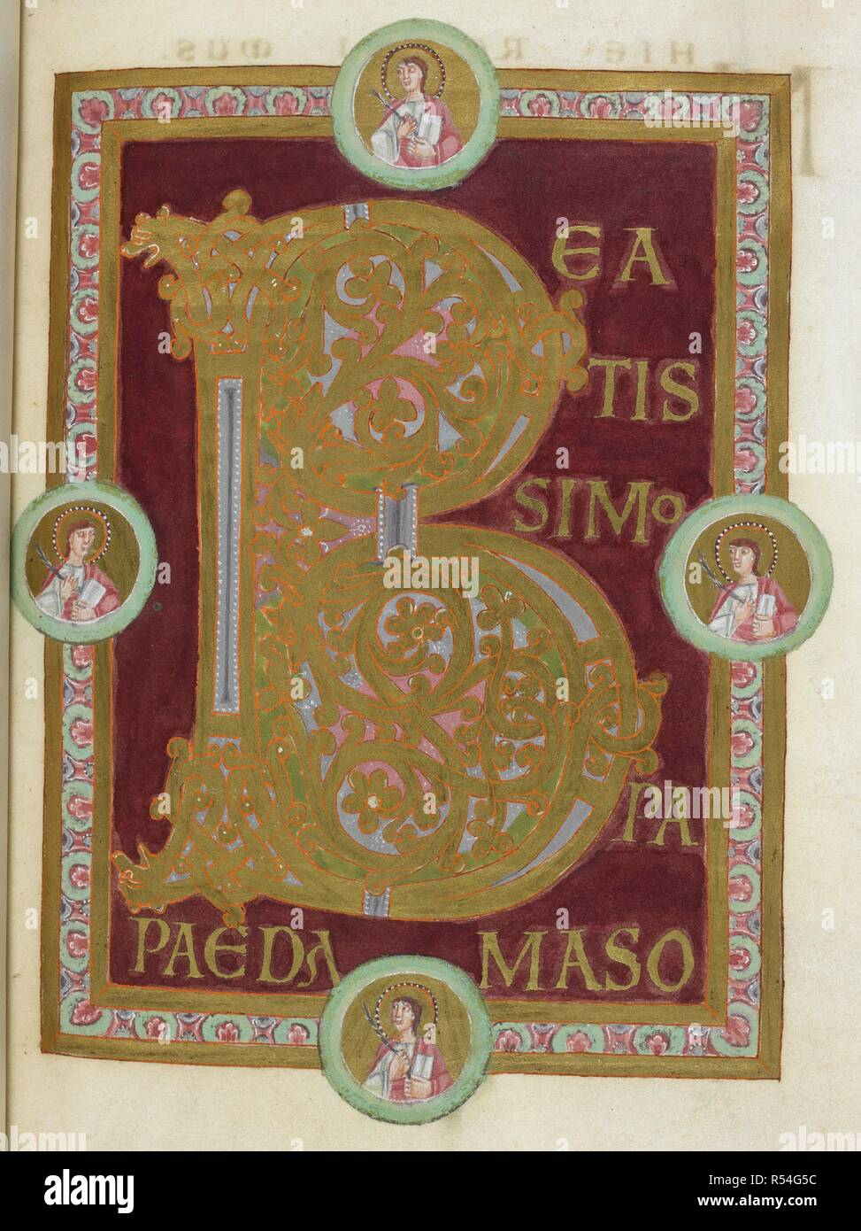 Foliate initial b hi-res stock photography and images - Alamy