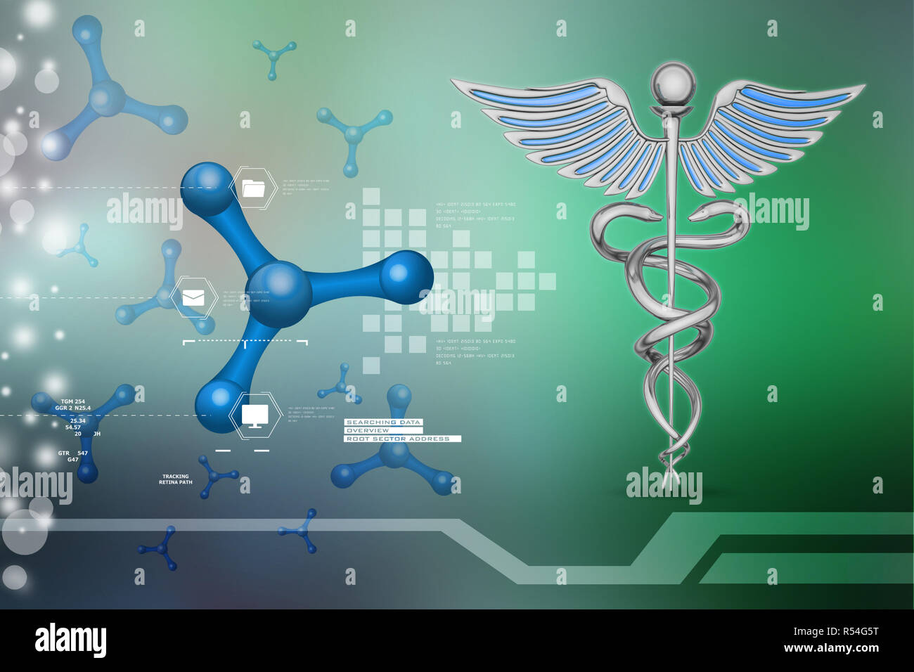 Caduceus medical symbol hi-res stock photography and images - Alamy